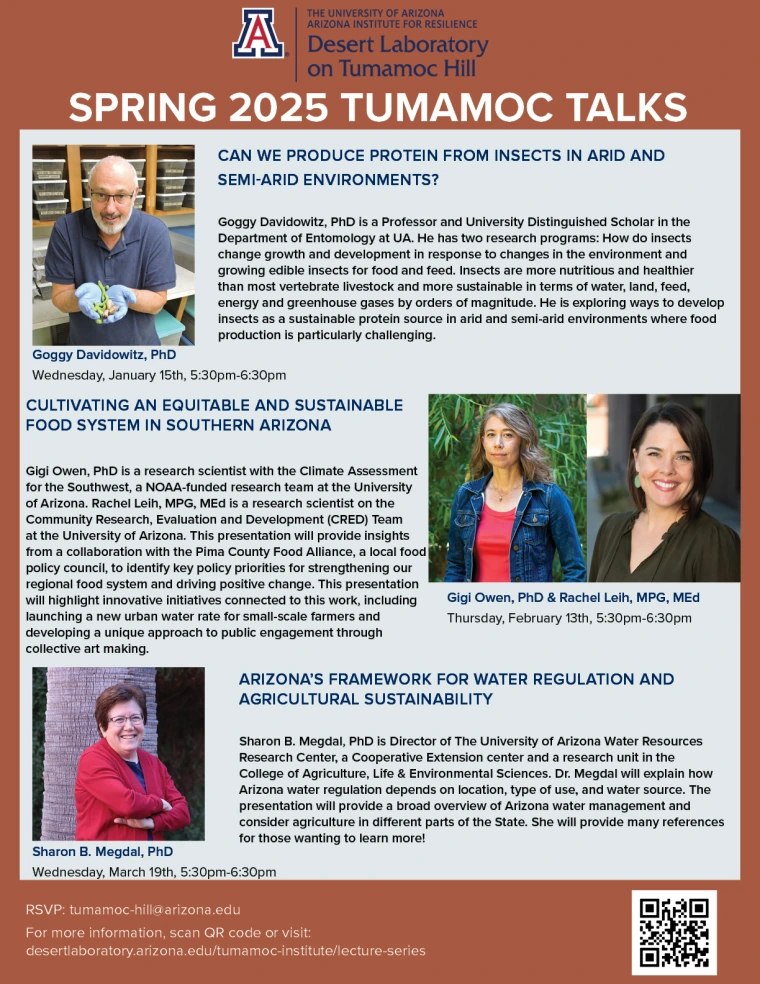 Spring 2025, Tumamoc Talks | Desert Laboratory on Tumamoc Hill